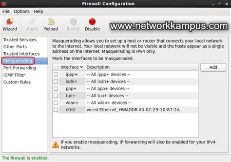 centos firewall iptables networkkampüs