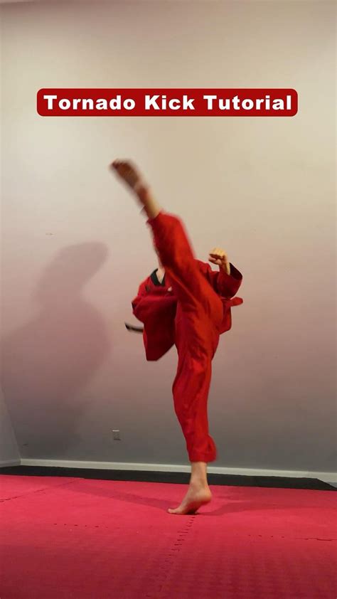 Tornado Kick Tutorial 🌪️🥋 Martial Arts Training Workouts Karate