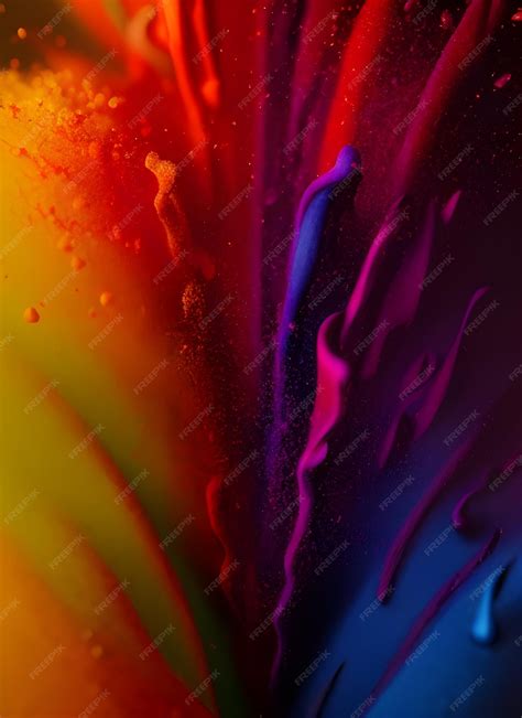 Premium Photo Realistic Photo Of Colorful Blast High Colored Texture