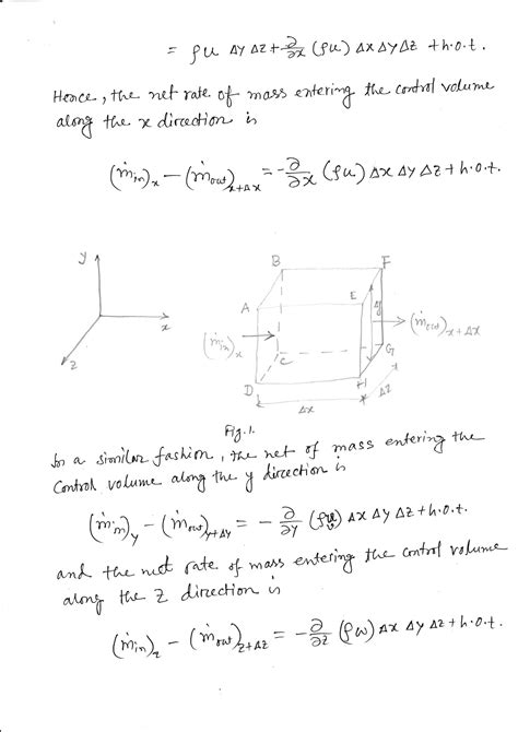 Derivation Of Continuity Equation And Reynolds Transport Theorum Pdf
