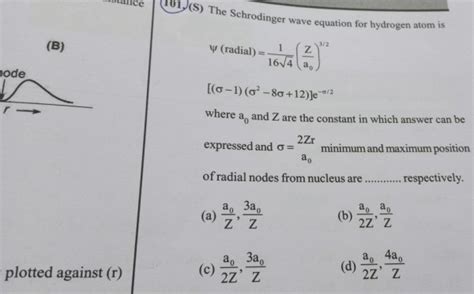 The Schrodinger Wave Equation For Hydrogen Atom Is Sarthaks Econnect Largest Online