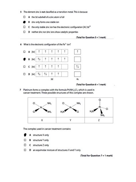 Transition Metals 1 Pdf Coordination Complex Electron Configuration