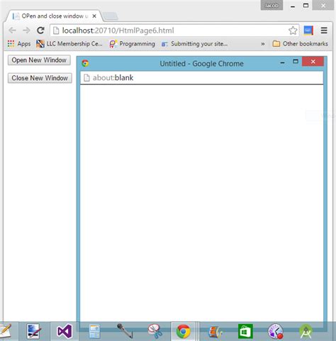 Open And Close New Window Using Jquery Computer Programming