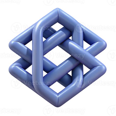 Hypnotic Melancholic Mid Century Geometric Pattern Of Interlocking Squares Crisp Edges With