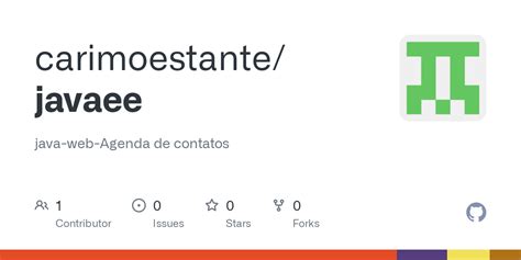Github Carimoestantejavaee Java Web Agenda De Contatos
