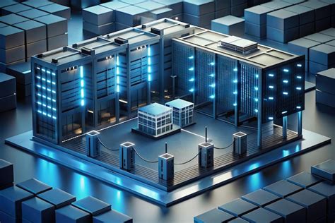 Premium Photo Modern Data Center And Network Infrastructure Solutions