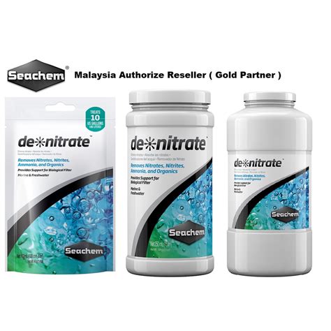 Seachem Denitrate 100ml Bagged 1l 250ml Produk Penjagaan Akuarium Shopee Malaysia