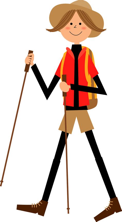 Hiking Icons And Symbols Free Vector Illustration For Outdoor Websites