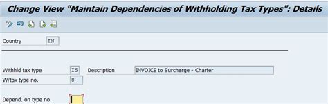 Solved Surcharge Not Calculating On Witholding Amount Ci Sap Community