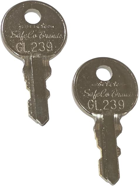 Replacement Keys For Stack On Safes And Boxes For Key Codes Gl200 Gl249 2 Keys Safeco Brands
