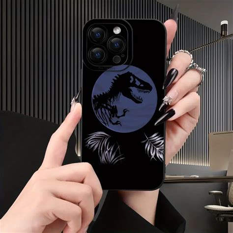 아이폰용 공룡 패턴 디자인 케이스 전체 주변 방지 안티드롭 Tpu 보호 케이스 남녀 공용 휴일 선물 아이폰 Temu