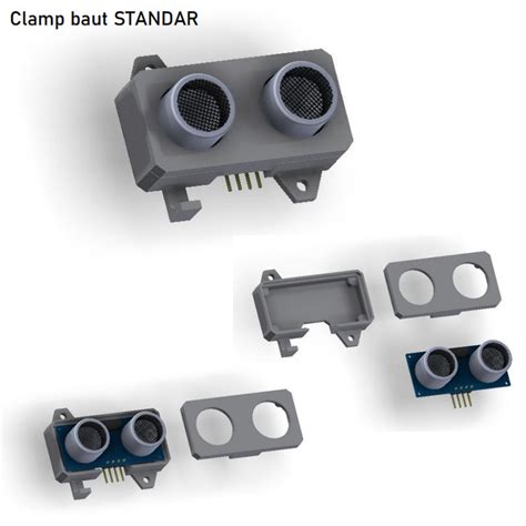 Jual Case Sensor Ultrasonic Hc Sr04 Ultrasonik Hc Sr04 Casing 3d Arduino Standar Kab