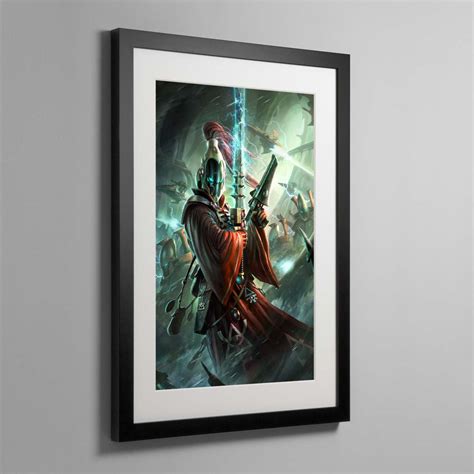 Aeldari Warlock Art Print Warhammer 40k Collectible Warhammer Art
