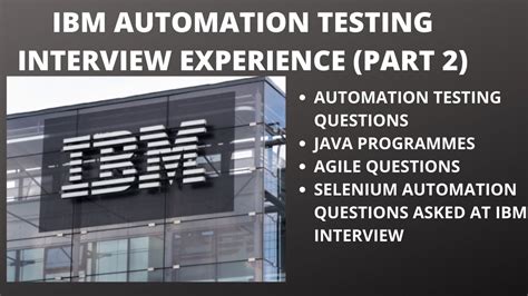 Ibm Automation Interview Questions Ibm Agile Interview Questions Ibm Interview Tips Part 2