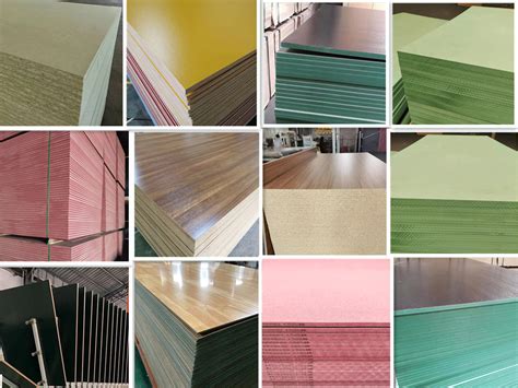 Original Mdf Factory Melamine Paper Laminated Mdf Mulity Color Furniture Class China Mdf Board