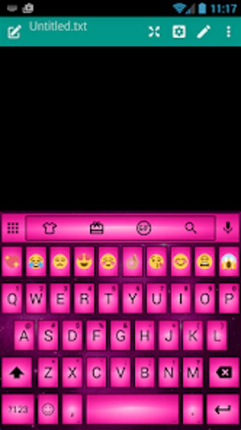 Emoji Keyboard Led Pink Theme Para Android Descargar