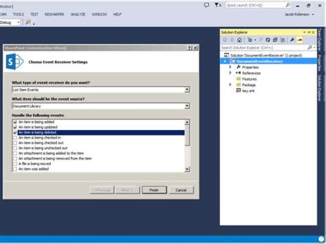 Sharepoint Server Creating A List Event Receiver With Visual Studio