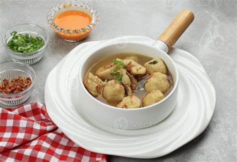 Baso Aci Or Cilok Kuah West Java Popular Street Food 19136263 Stock