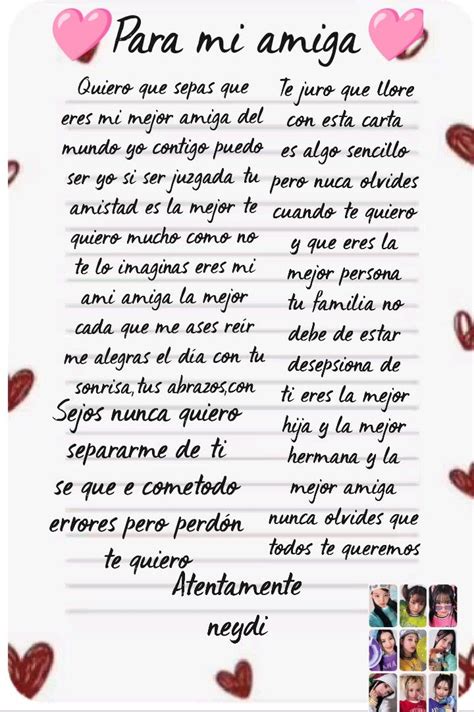 Para Mi Amiga🩷 Carta A Una Cuñada Para La Mejor Amiga Del Mundo