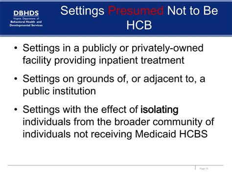 PPT Virginias ID Waiver Transition Plan In Response To The CMS HCBS Final Rule August 2014