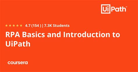 Rpa Basics And Introduction To Uipath Coursya