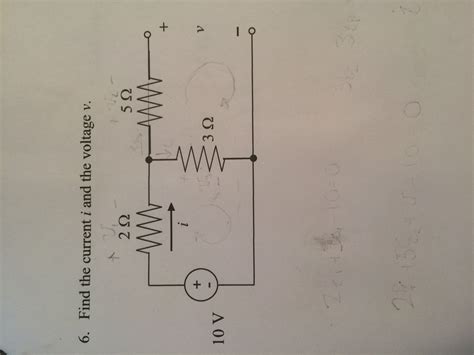Solved Find The Current I And The Voltage V Chegg Com