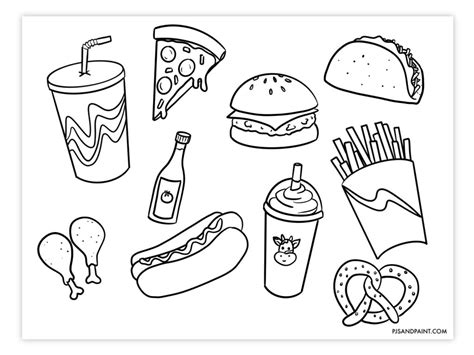 Coloring Pages Foods 2025