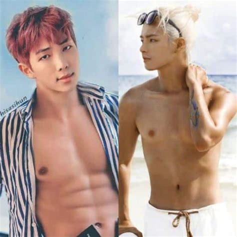 Bts These 6 Shirtless Edits Of Rm V Suga Jimin J Hope And Jin Are