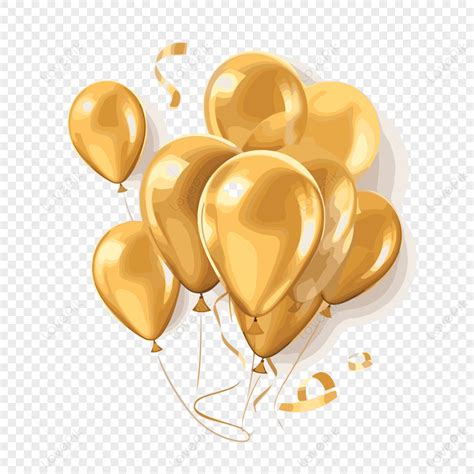 금 풍선클립 아트상표만화 Png 일러스트 무료 다운로드 Lovepik