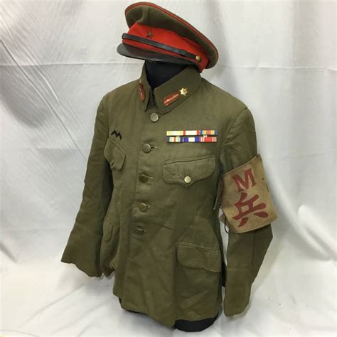 Yahooオークション 日本陸軍 将校軍帽 大八式憲兵中尉（夏衣） 上衣