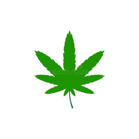 Icono De La Marihuana En Apartamento Moderno Ejemplo Del Vector