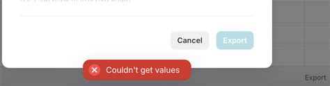 Cant Export Table Data Report A Bug Glide Community