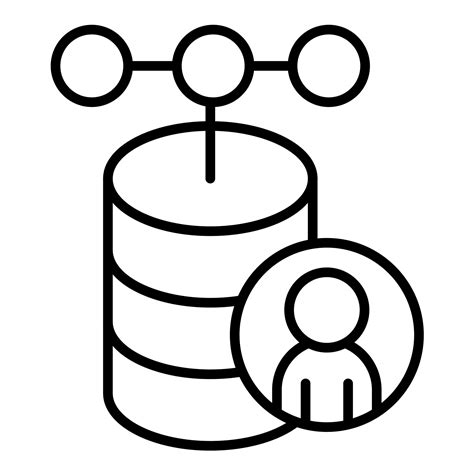 Client Database Line Icon 14689666 Vector Art At Vecteezy