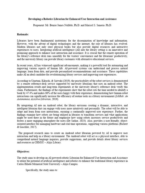 Developing An Ai Powered Robot Librarian For Enhanced User Interaction