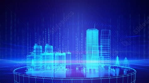 Blue Technology Digital Intelligent Simple Powerpoint Background For Free Download Slidesdocs