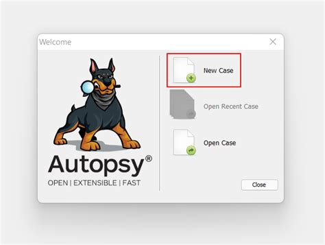 Autopsy Create New Case Cyberwiki Encyclopedia Of Cybersecurity
