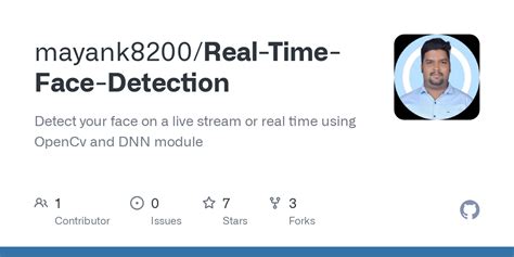 Github Mayank Real Time Face Detection Detect Your Face On A Live Stream Or Real Time