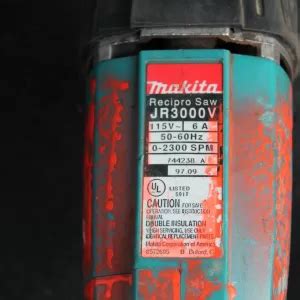 Makita Jr3000v 6 Amp Variable Speed Reciprocating Saw Chicago Hvac