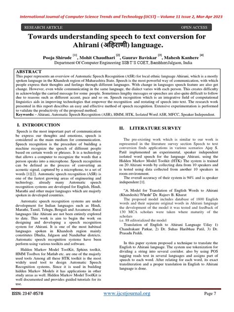 Ijcst V11i2p2 Pooja Shirude Mohit Chaudhari Gaurav Baviskar