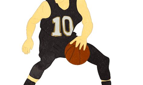 Basketball Player Dribbling Cute2u A Free Cute Illustration For Everyone