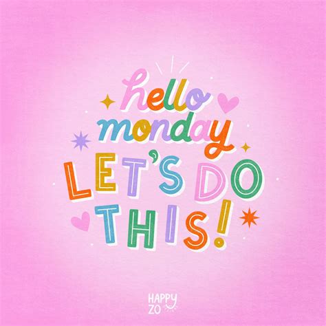 Hello Monday Lets Do This Digital Lettering Quote New Week