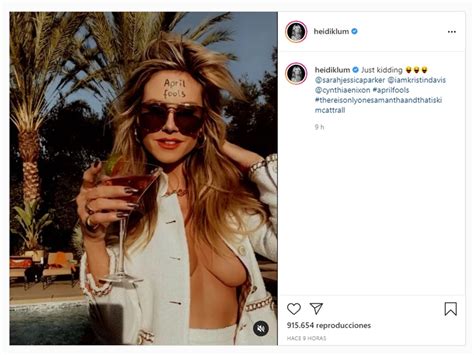 Heidi Klum Creadora De Su Propia Fake News Anunci Que Ser A Samantha En La Nueva Sex And The