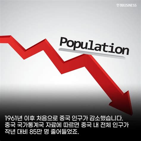 카드뉴스 중국 인구 1년 만에 85만 명 감소 뉴욕타임스 중국 정부의 늦은 대응 때문 │ 매거진한경