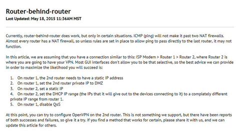 How To Setup Router Behind Router Acc To IPVanish Https Support Ipvanish Com Customer Portal