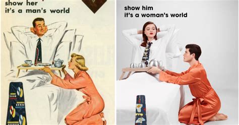 An Artist Reversed The Gender Roles In Sexist Vintage Ads To Point Out