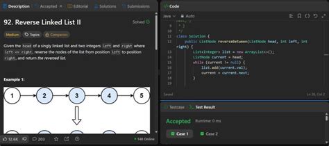 100daysofleetcode Day113 Leetcode Reverselinkedlist Java Dsa