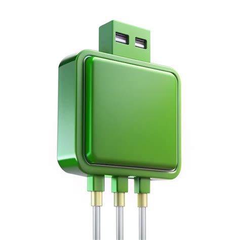 3d Iilustration Of Transistor Green Isolated On White Background