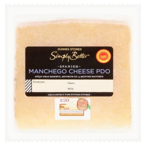 Dunnes Stores Simply Better Spanish Manchego Cheese Pdo 150g Dunnes