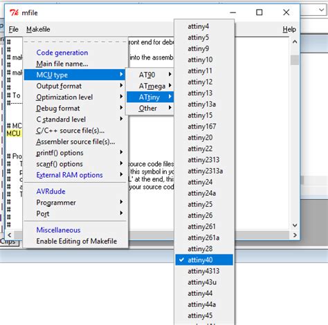 Avr How To Make Hex File For Attiny402 Microcontroller Using Winavr