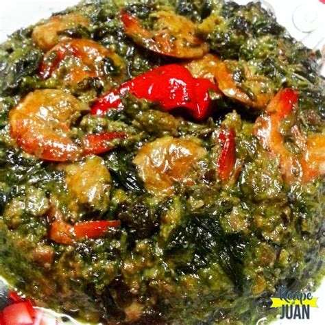 Laing Recipe Filipino Dish With Taro Leaves In Coconut Milk Recipe
